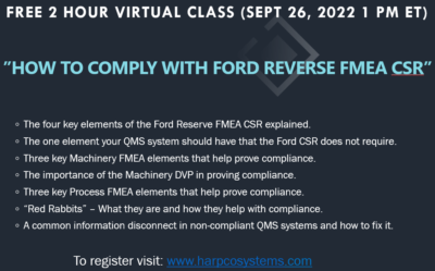 Reverse FMEA Class